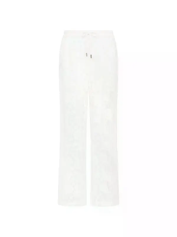 The Upside Lace Drawstring Trousers - White