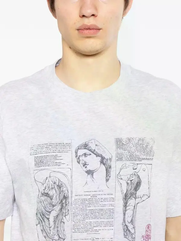 Brunello Cucinelli Print T-shirt - Grey