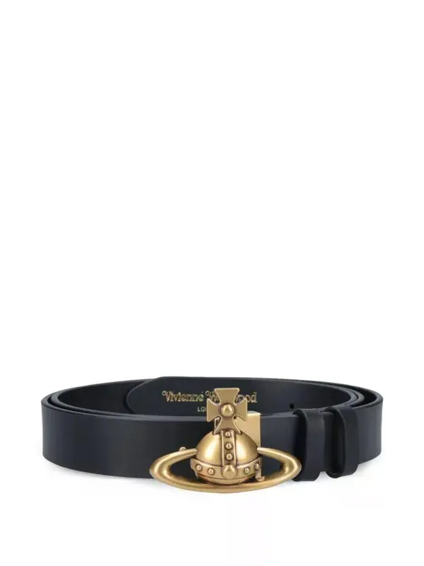VIVIENNE WESTWOOD Orb Buckle Belt - Black