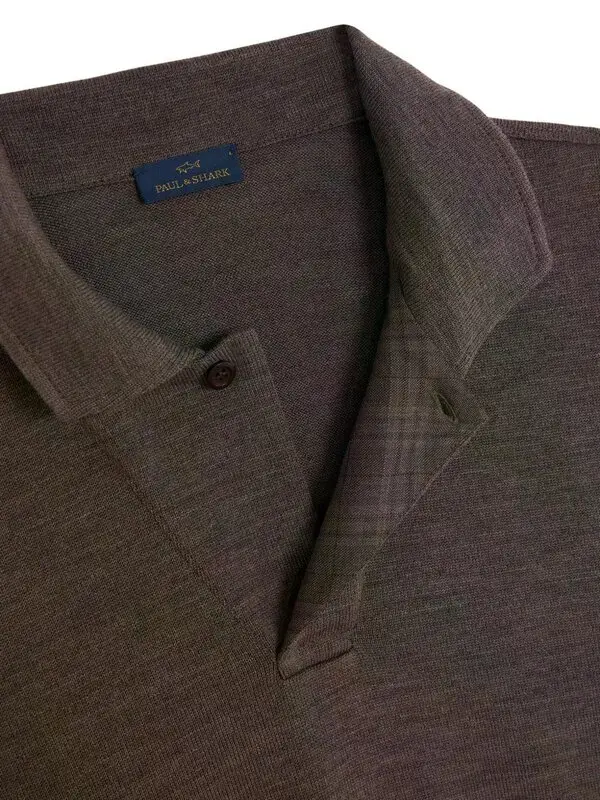 Paul & Shark Buttoned Polo Shirt - Brown
