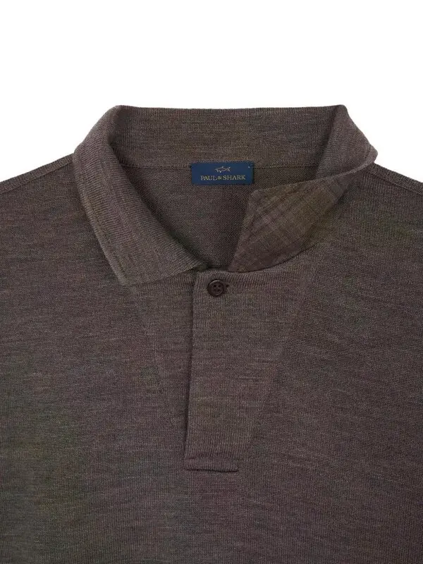 Paul & Shark Buttoned Polo Shirt - Brown