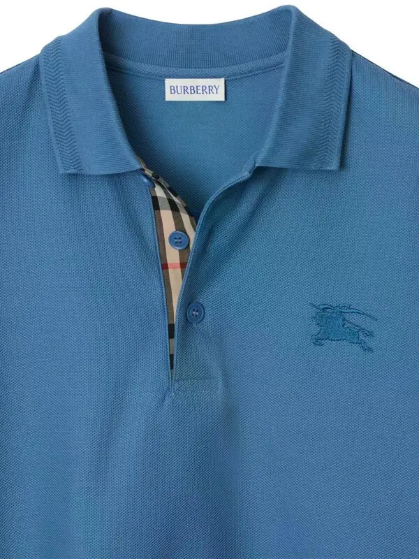 Burberry Cotton Polo Shirt - Blue