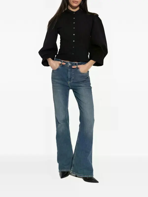 ALLSAINTS Maud Puff-sleeve Top