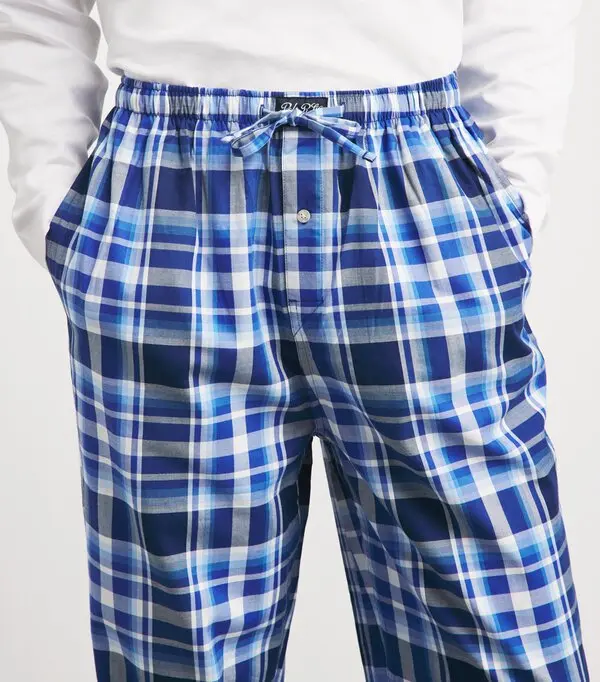 Polo Ralph Lauren Cotton Check Pyjama Trousers - Blue