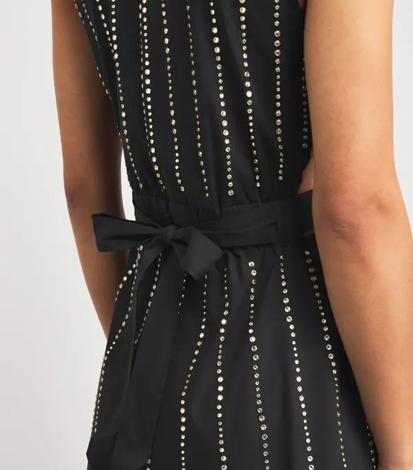 Sandro Cotton Embellished Maxi Dress