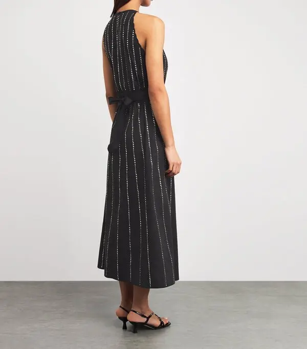 Sandro Cotton Embellished Maxi Dress