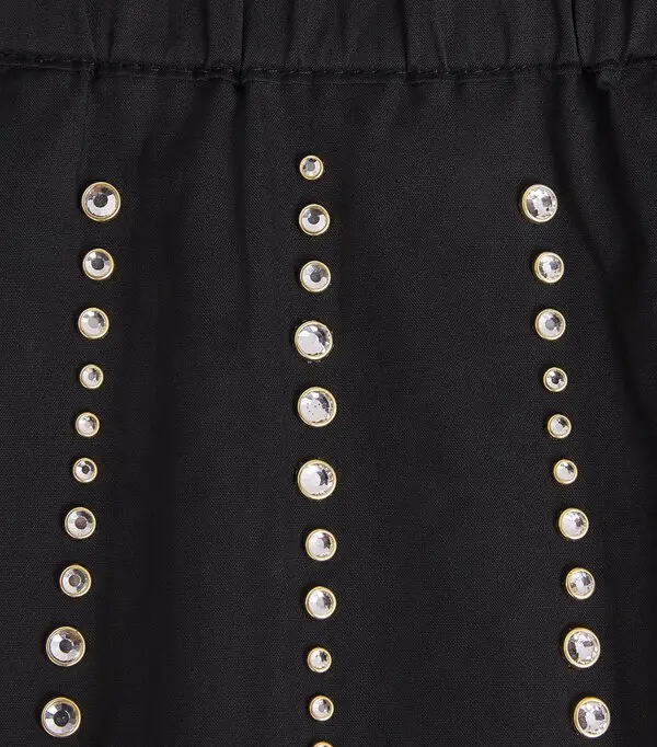 Sandro Cotton Embellished Maxi Dress