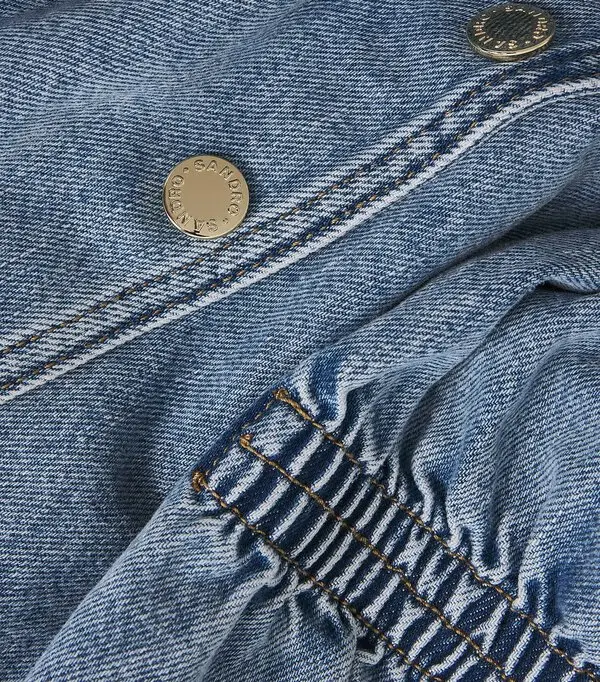Sandro Denim Sleeveless Top