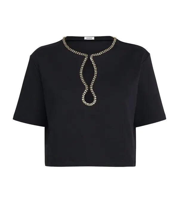 Sandro Rhinestone-embellished T-shirt