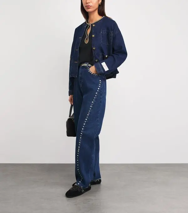 Sandro Rhinestone-embellished T-shirt