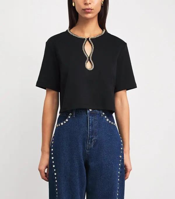 Sandro Rhinestone-embellished T-shirt