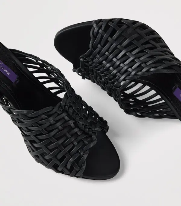 Ralph Lauren Lamb Leather Heeled Mules