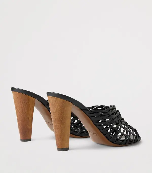 Ralph Lauren Lamb Leather Heeled Mules