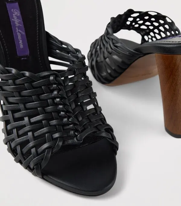 Ralph Lauren Lamb Leather Heeled Mules