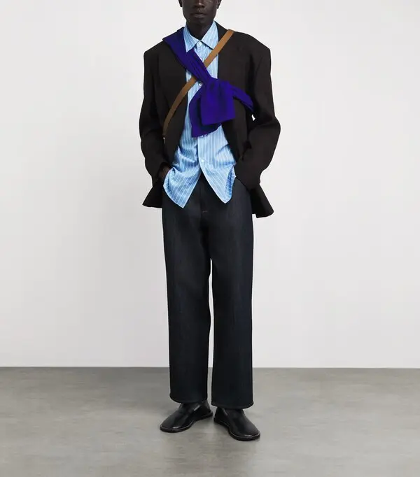 Auralee Cotton-silk Stripe Shirt