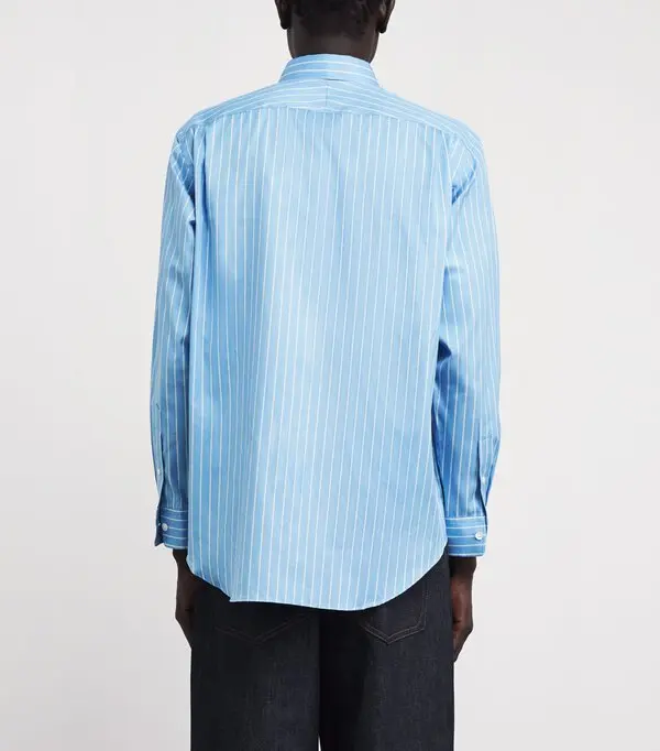 Auralee Cotton-silk Stripe Shirt