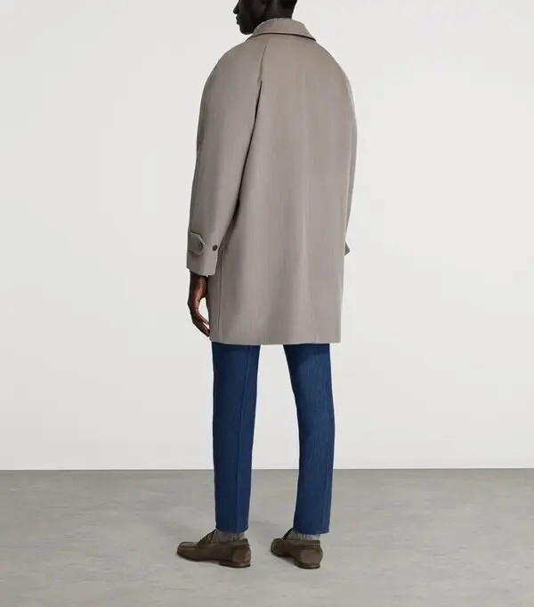 Dunhill Virgin Wool Buttoned Coat