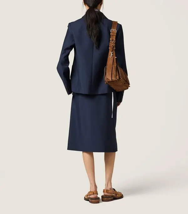 Miu Miu Mohair-wool Midi Skirt
