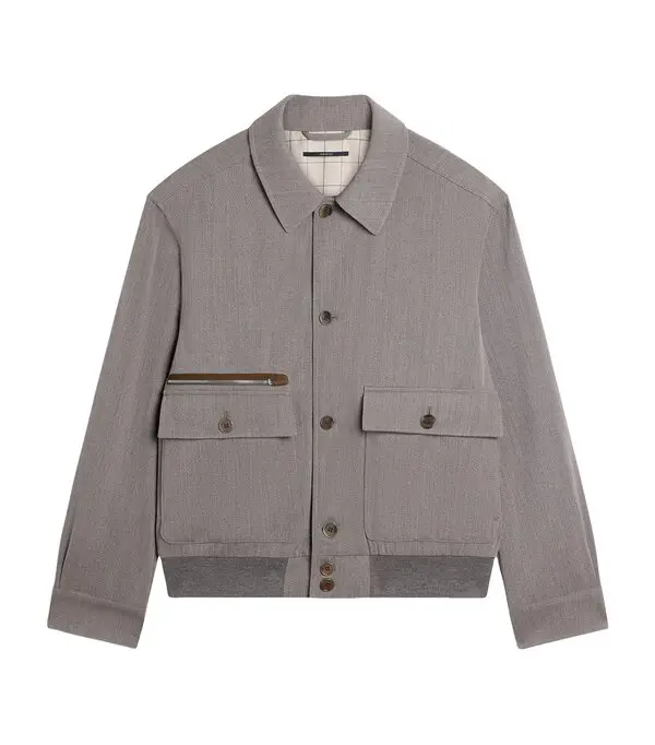 Dunhill Wool Super 120s Bomber Jacket