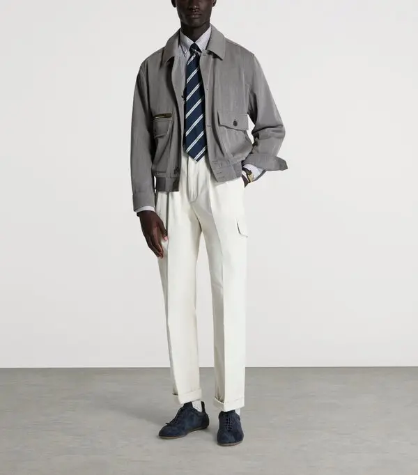 Dunhill Wool Super 120s Bomber Jacket