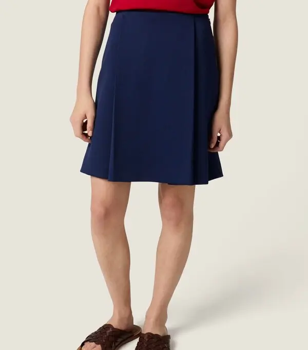 Miu Miu Jersey Pleated Mini Skirt