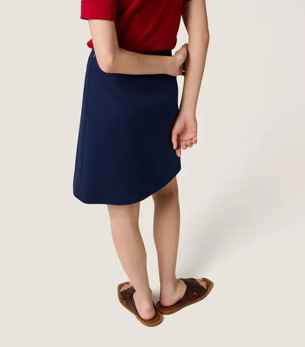 Miu Miu Jersey Pleated Mini Skirt
