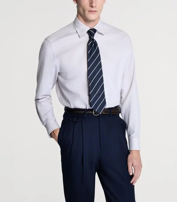 Dunhill Cotton Micro-check Shirt