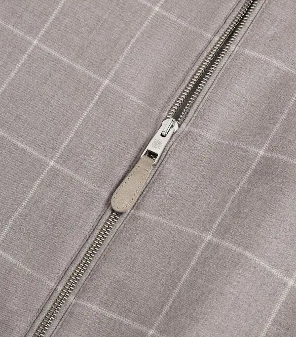 Dunhill Cashmere Check Print Athluxury Jacket