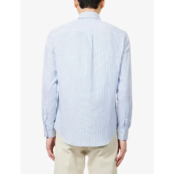 Dunhill Stripe Long-sleeve Cotton Shirt