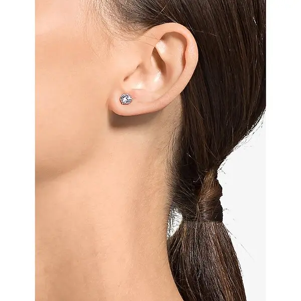 SWAROVSKI Stilla Rhodium-plated Stud Earrings