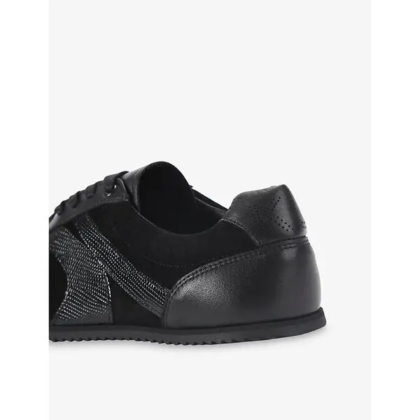 Kurt Geiger Eldon Leather And Suede Trainers
