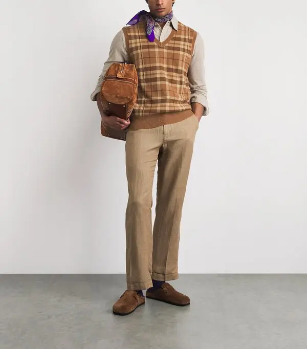 Polo Ralph Lauren Cashmere Check Sweater Vest