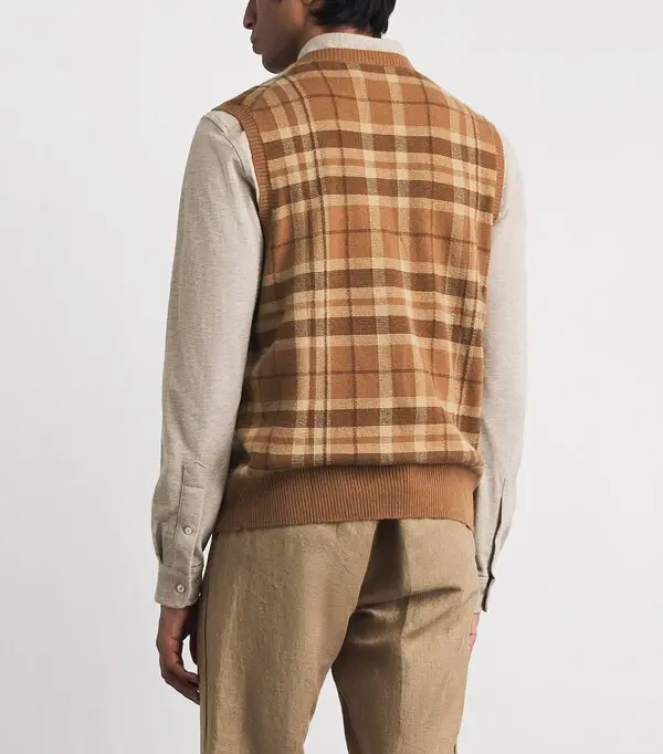 Polo Ralph Lauren Cashmere Check Sweater Vest