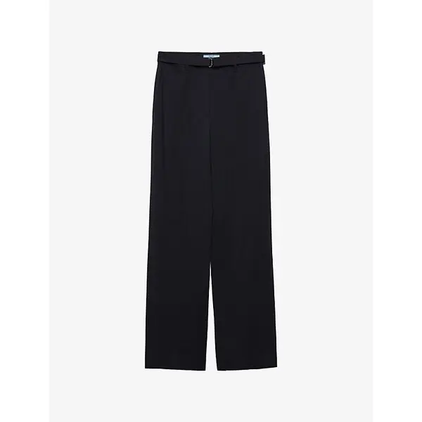 Prada Wide-leg Wool Trousers