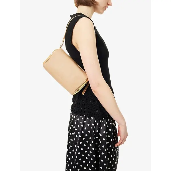 Marc Jacobs Snapshot Leather Shoulder Bag - Camel