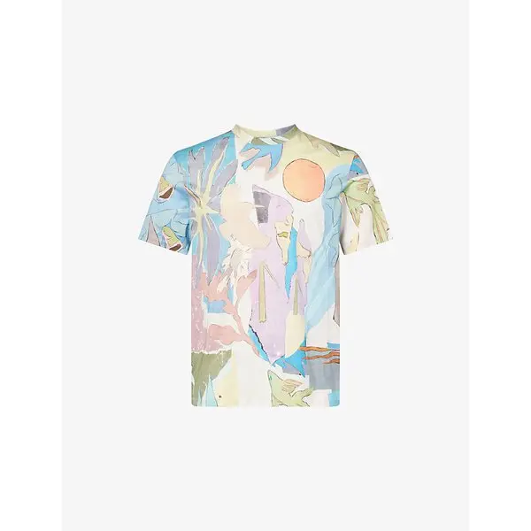 Paul Smith Printed Cotton-jersey T-shirt