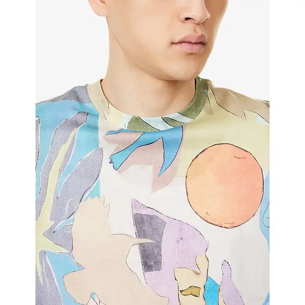 Paul Smith Printed Cotton-jersey T-shirt