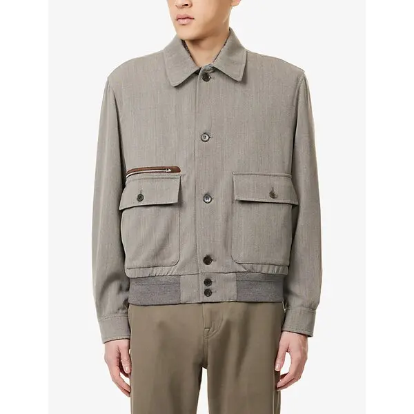 Dunhill Collared Wool Jacket