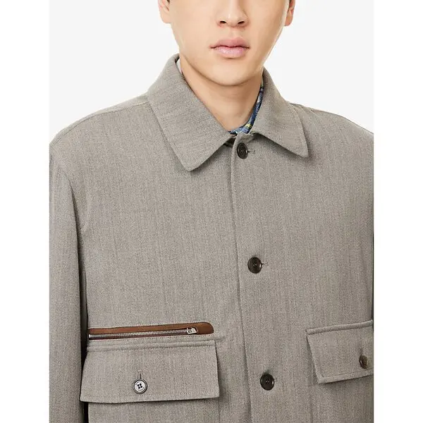 Dunhill Collared Wool Jacket