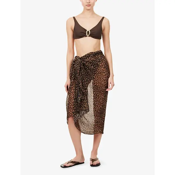AWAY THAT DAY Santorini Printed Woven Sarong