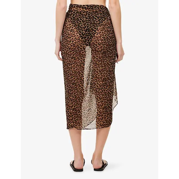 AWAY THAT DAY Santorini Printed Woven Sarong