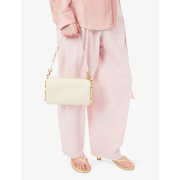 Marc Jacobs Snapshot Leather Shoulder Bag - Cloud White