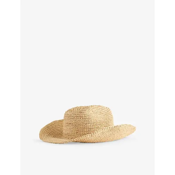 BOUTIQUE BONITA Raffia Cowboy Hat