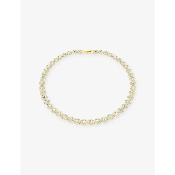 SWAROVSKI Una 18ct Yellow-plated And Zirconia Necklace - Gold