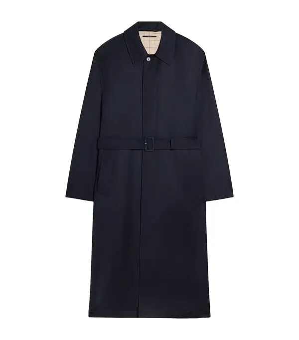 Dunhill Wool Pea Coat - Navy