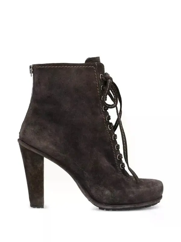Miu Miu Lace-up Zip Boots