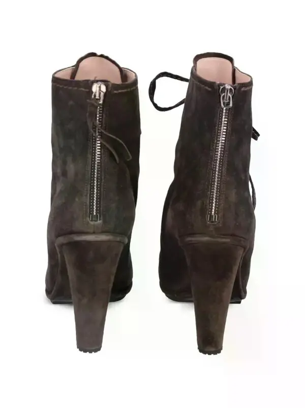 Miu Miu Lace-up Zip Boots