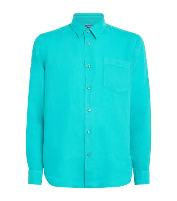 Vilebrequin Linen Caroubis Shirt - Green