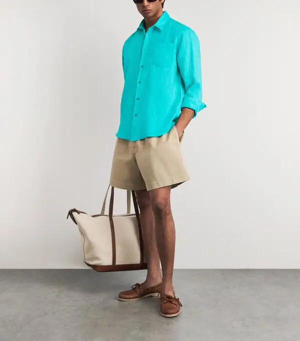 Vilebrequin Linen Caroubis Shirt - Green