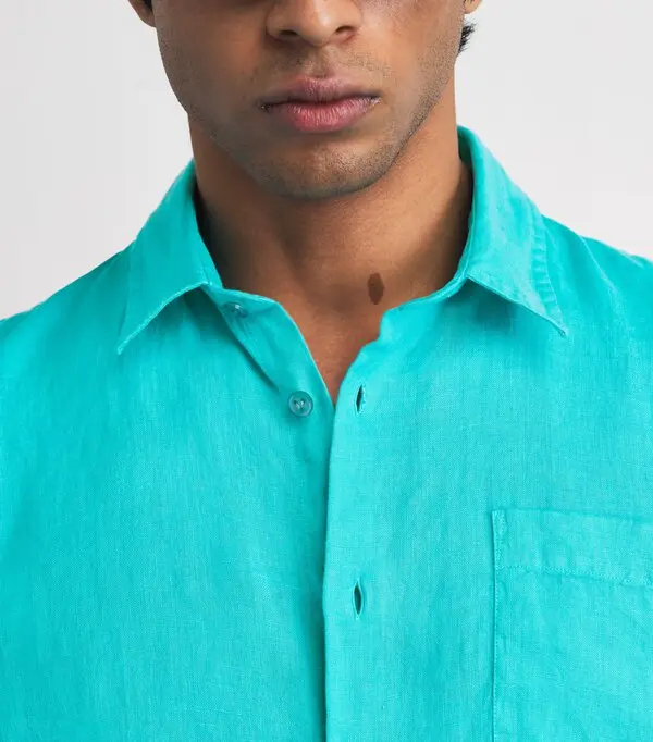 Vilebrequin Linen Caroubis Shirt - Green